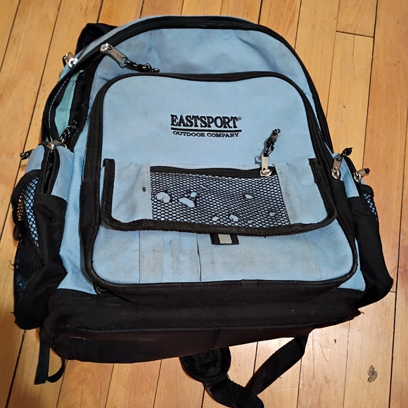 Eastport | Bags | Eastsport Blue And Black Mens Backpack | Poshmark